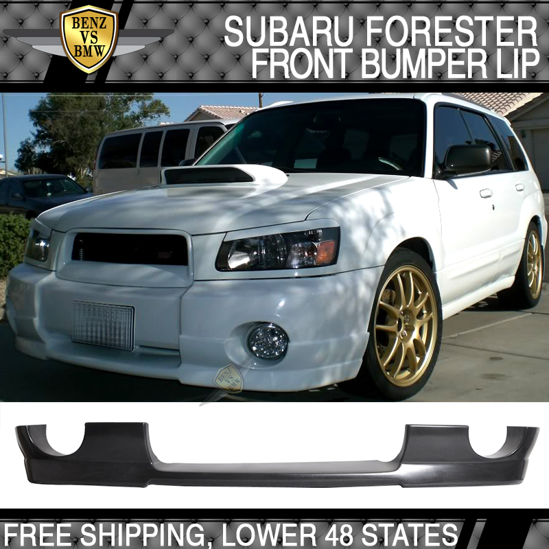 Fit For 03-05 Subaru Forester SG5 DS Style PU Front Bumper Lip | eBay