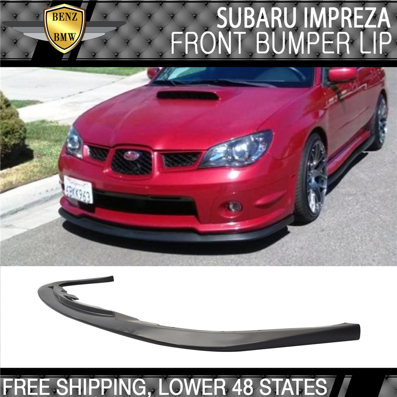 Fit 06-07 Subaru Impreza WRX STI Front Bumper Lip Spoiler STI Style PP ...