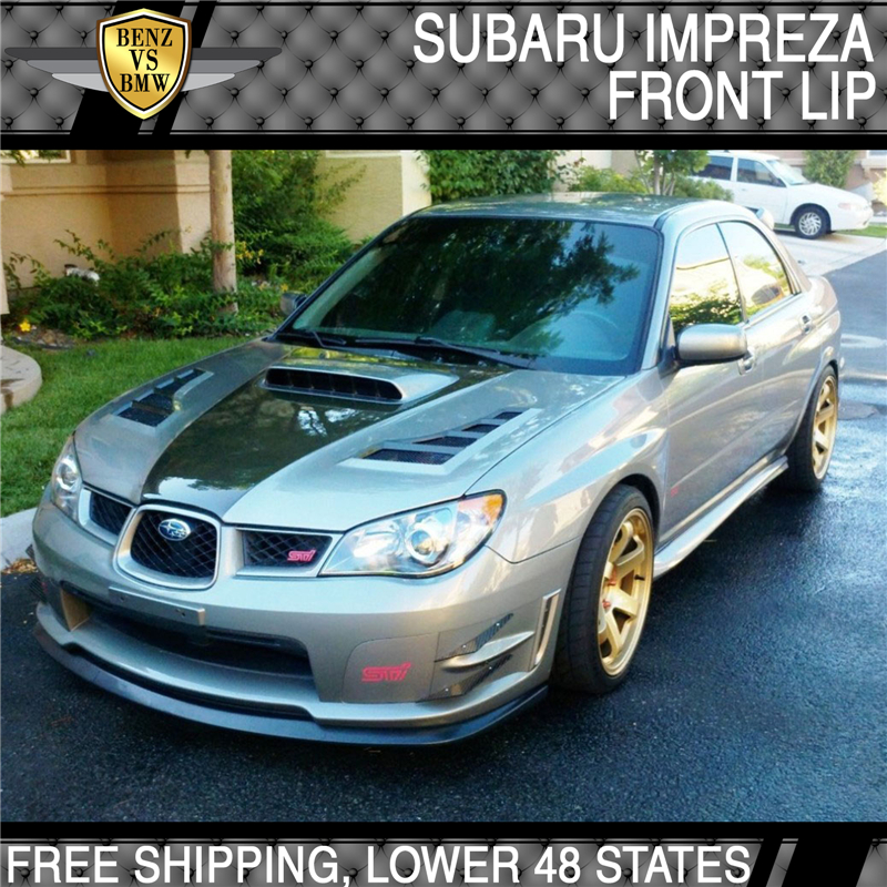 Fit 06-07 Subaru Impreza WRX STI Front Bumper Lip Spoiler STI Style PP ...