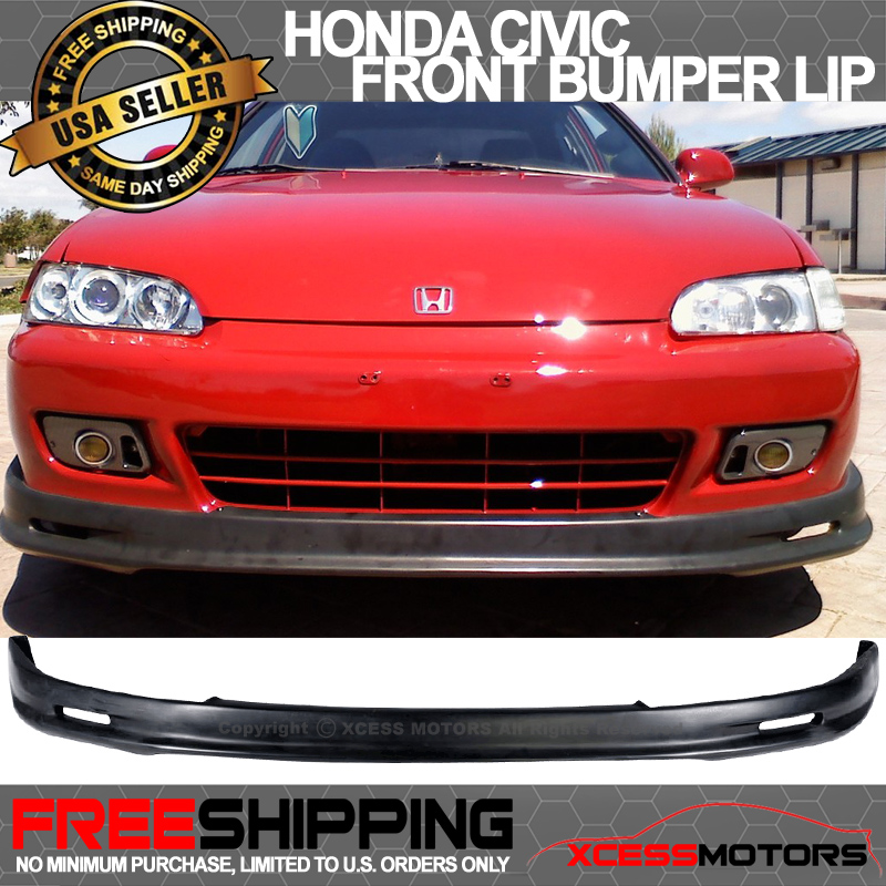 Fits 92-95 Honda Civic EG 2 3Dr Front Bumper Lip Spoiler PU | eBay