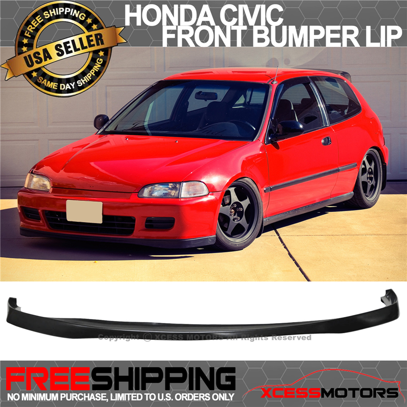 Fit 92-95 Honda Civic EG Front Bumper Lip | eBay