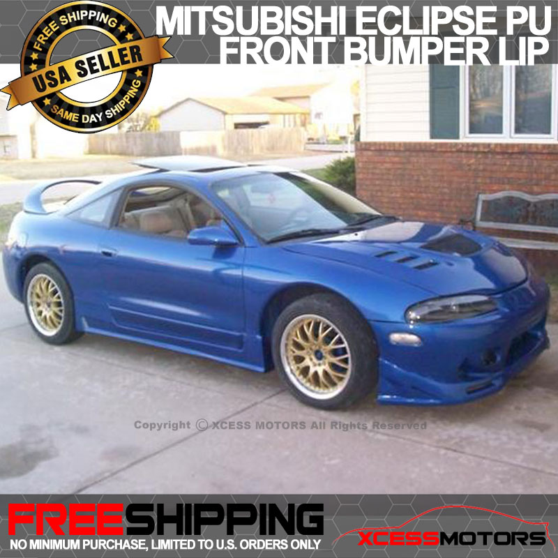 Fits 97-99 Mitsubishi Eclipse Front Bumper Lip Spoiler Splitter PU | eBay