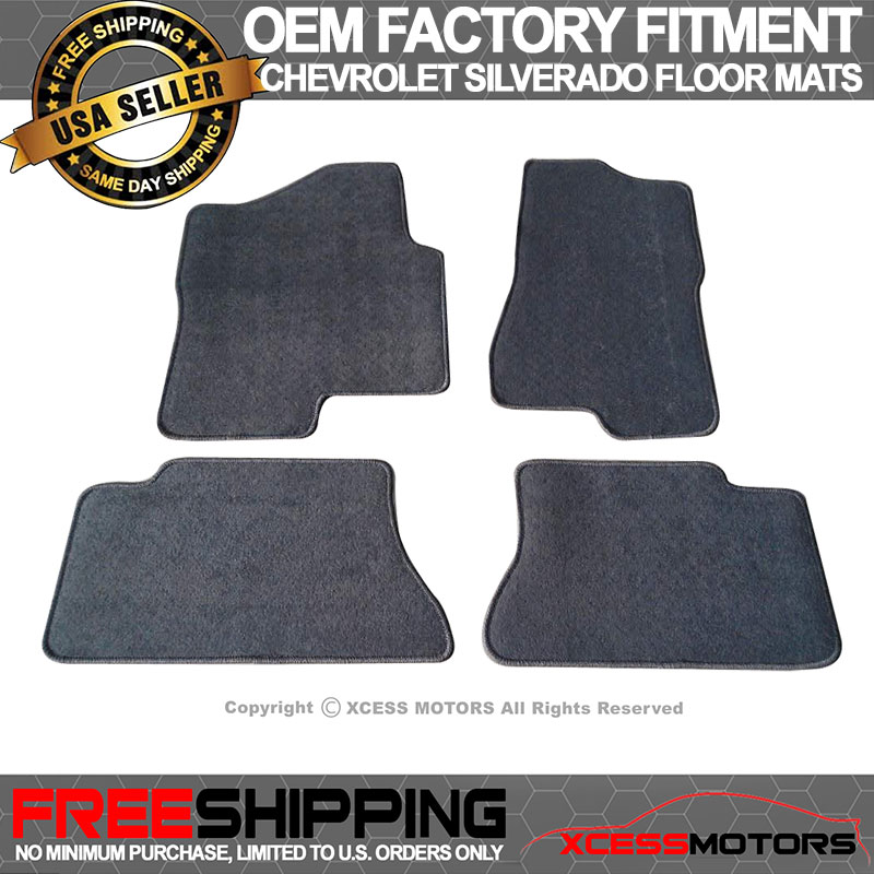 Fits 00-06 Chevy Suburban/Tahoe 00-07 Silverado Front Rear Gray Nylon ...