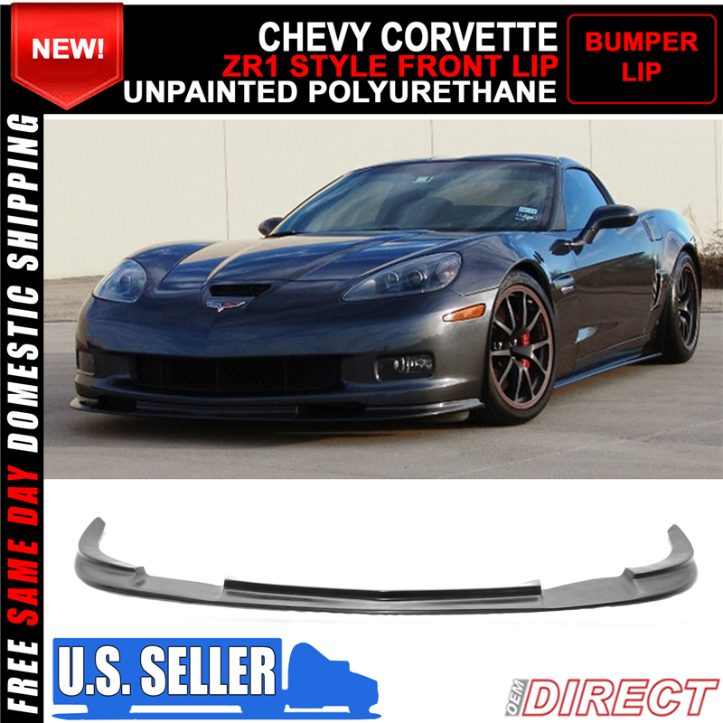 Fits 05-13 Chevy Corvette Z06 Zr1 Front Bumper Lip Splitter PU | eBay