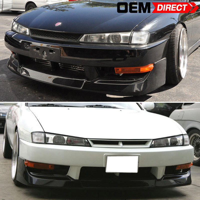 Fits 97-98 Nissan 240SX S14 Kouki GR Style Front Bumper Lip Unpainted ...