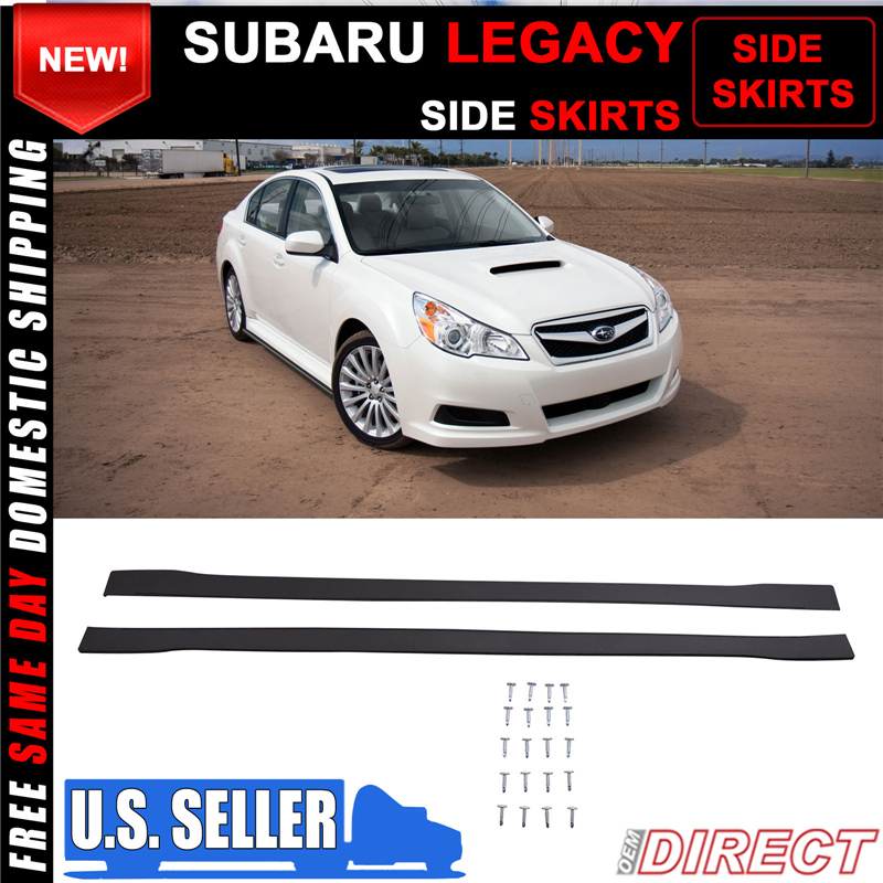 Fit 10-14 Subaru Legacy Side Skirts Extensions Splitters - PP | eBay