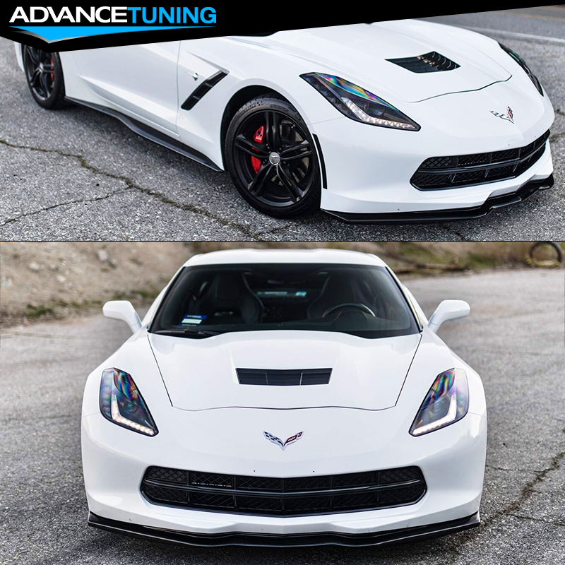 Fits 14-19 Chevrolet Corvette OE Replacement Stage 2 Front Bumper Lip ABS