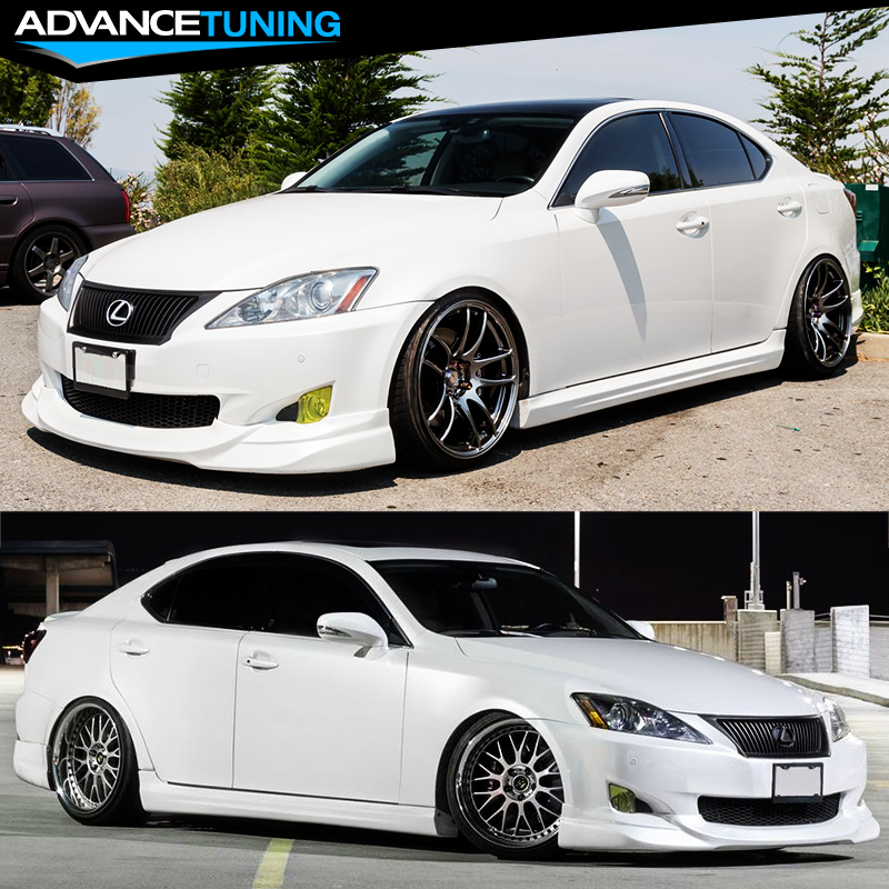Fits 06-13 Lexus IS250 IS350 In-S Style Side Skirts PP Matte Black | eBay