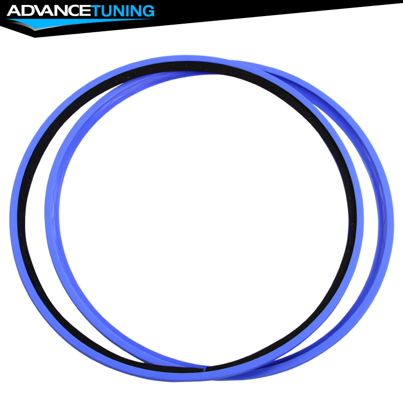 Heavy Duty Wheel Guard Rim Protecting Trim 17 inch Black / Blue / Red ...