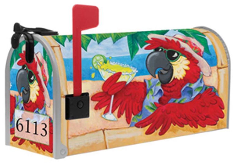 Tropical Parrot Bird Magnetic Mailbox Wrap Cover - Mary B Decorative Art