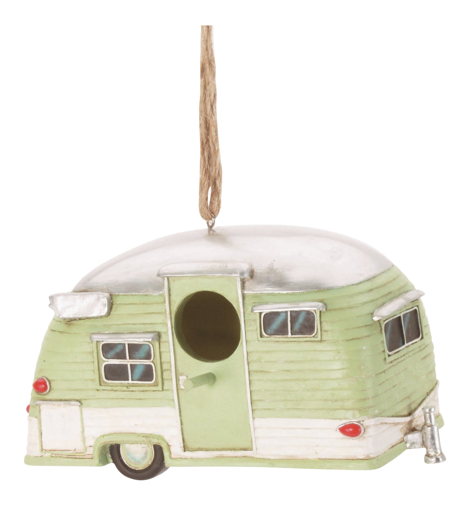 Travel Trailer Birdhouse 8 Inch Resin Shaped RV Camper Backyard Garden ...