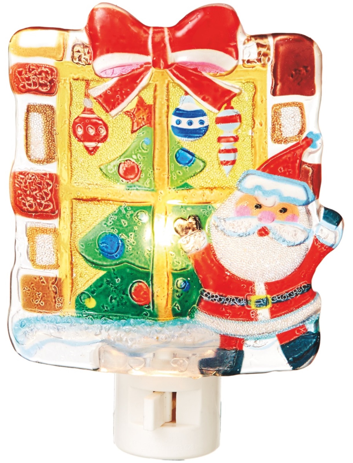 Santa Peeking in Window Christmas Holiday Fun Night Light Midwest CBK ...