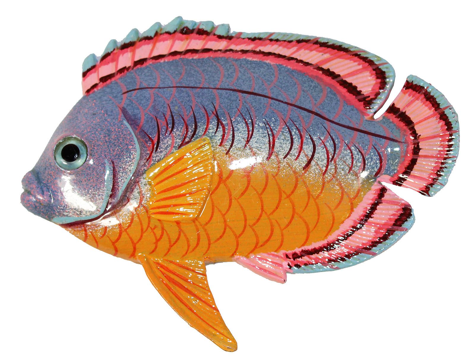 Big 12 Inch Tropical Fish Tiki Sea Life Bath Wall Decor 12TFW25 - Mary ...