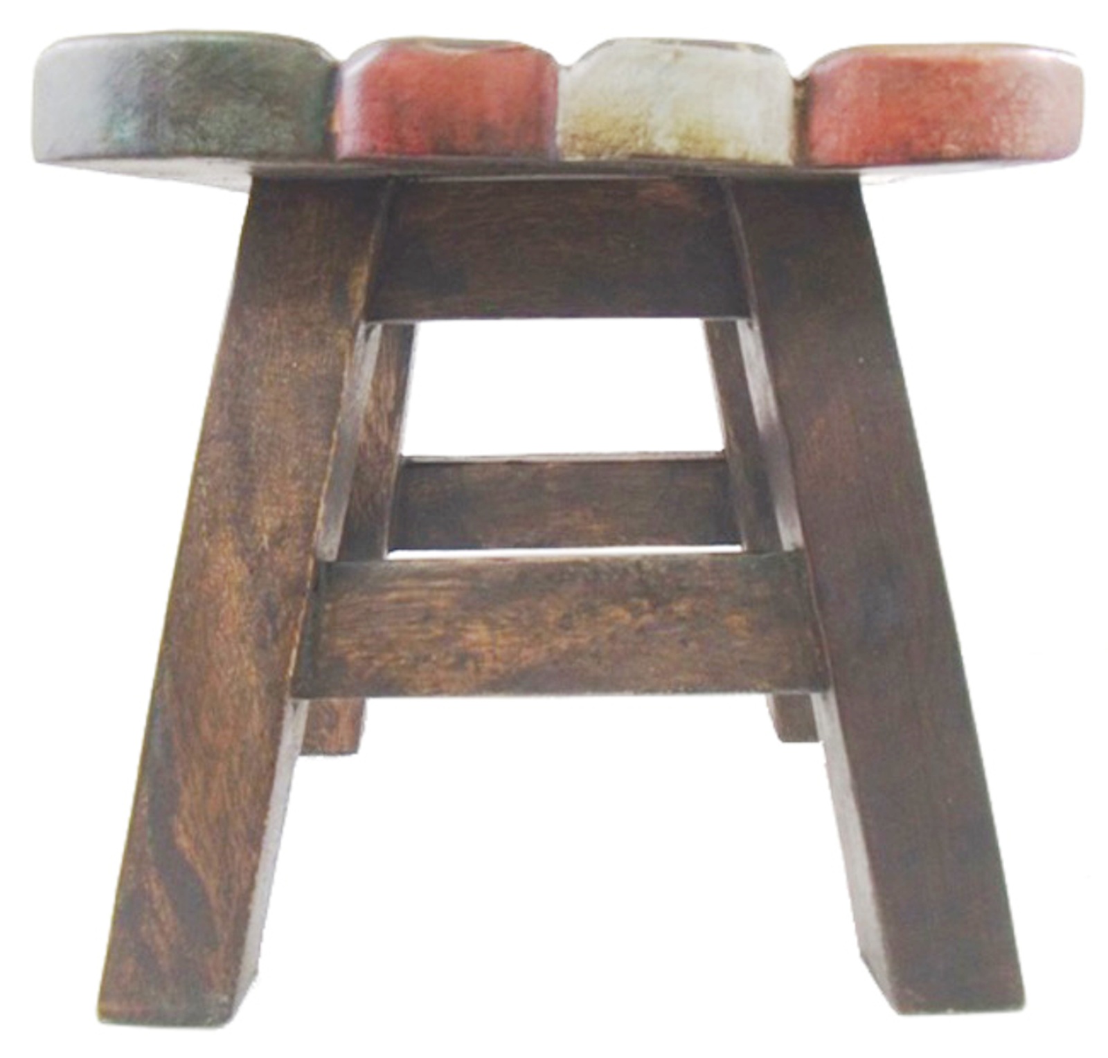 Hand Carved Library Books Wooden Child Step Stool 10 Inches - Mary B ...