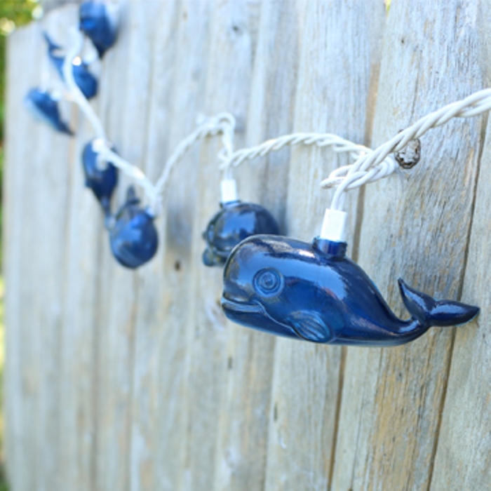 Great Blue Whale 8.5 Foot String Lights 10 Count Indoor Outdoor - Mary ...