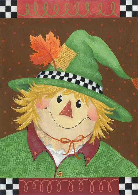 Scarecrow Harvest Fall Leaves Kitchen Cooking Chef Butcher Apron - Mary ...