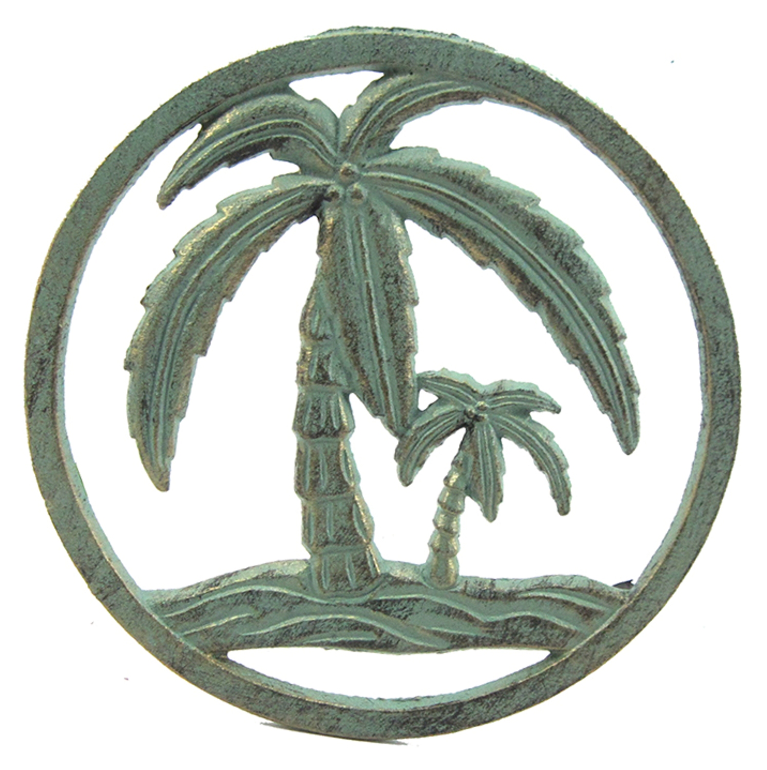 Palm Tree and Rowboats at the Coast 6X6 Inch Ceramic Tile - Mary B ...