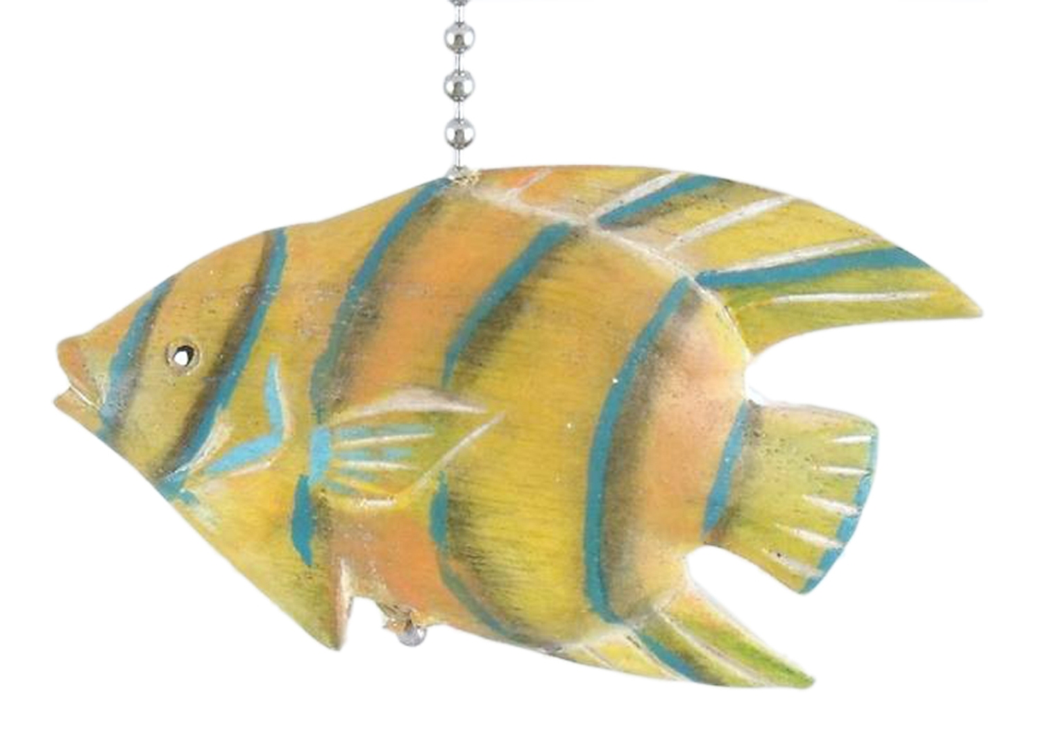 Tropical Hand Carved Yellow Angel Fish Three Dimensional Wooden Ceiling ...