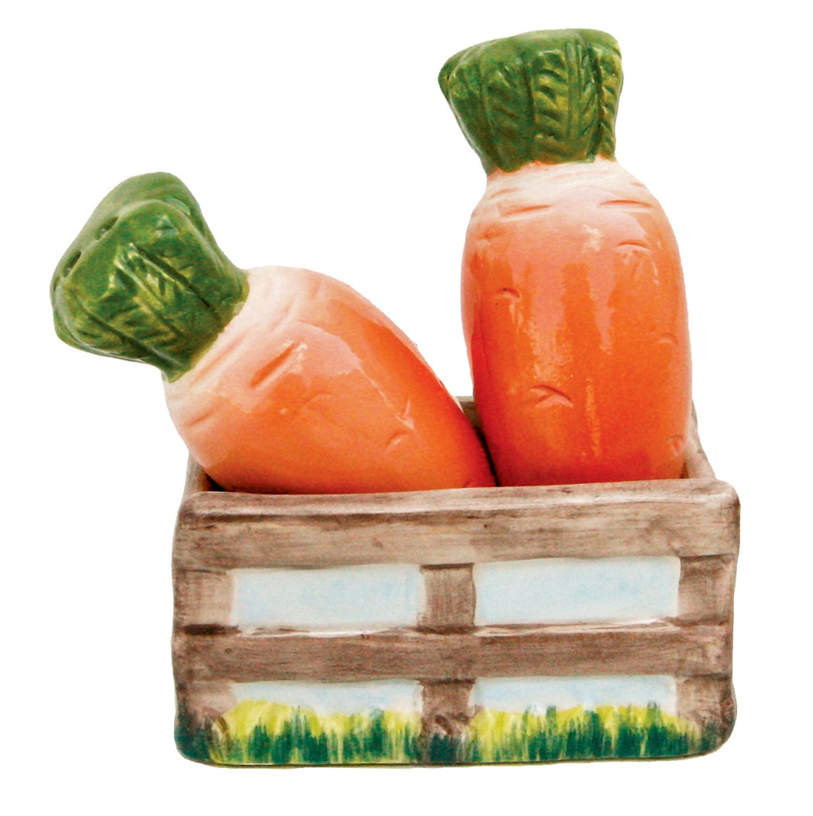 Carrots in Garden Crate Ceramic Salt and Pepper Shaker Set - Mary B ...