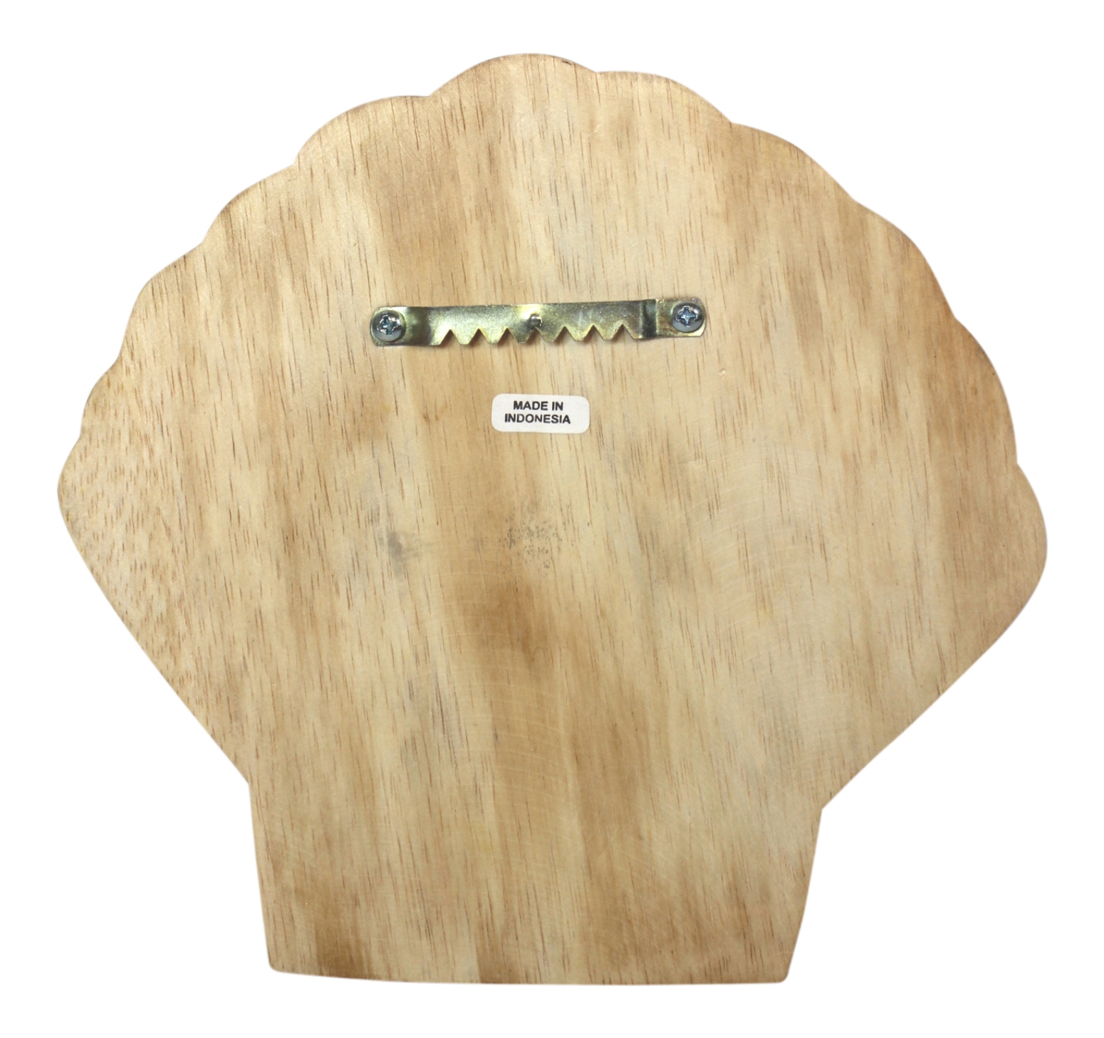 Scallop Shell Panel Wood Board 8 Inch Wall Decor Woodburned Hand ...