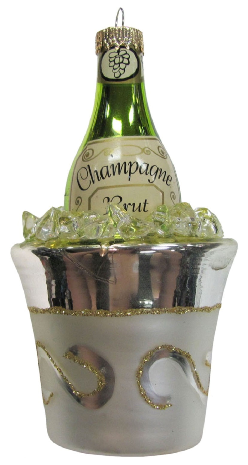 Christmas By Krebs Celebrate with Champagne Bottle Ice Bucket Holiday ...
