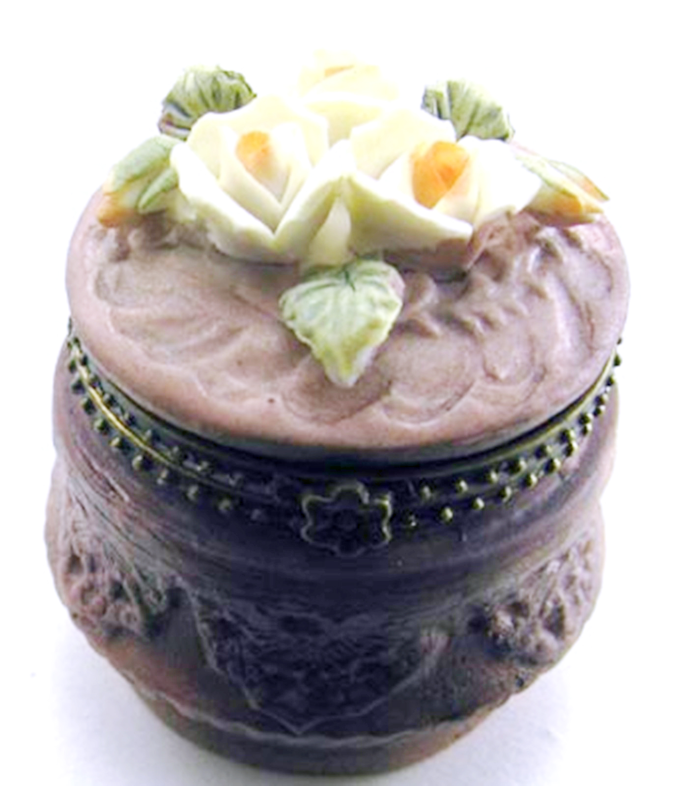 Garden Flowers Floral Hinged Trinket Box - Mary B Decorative Art