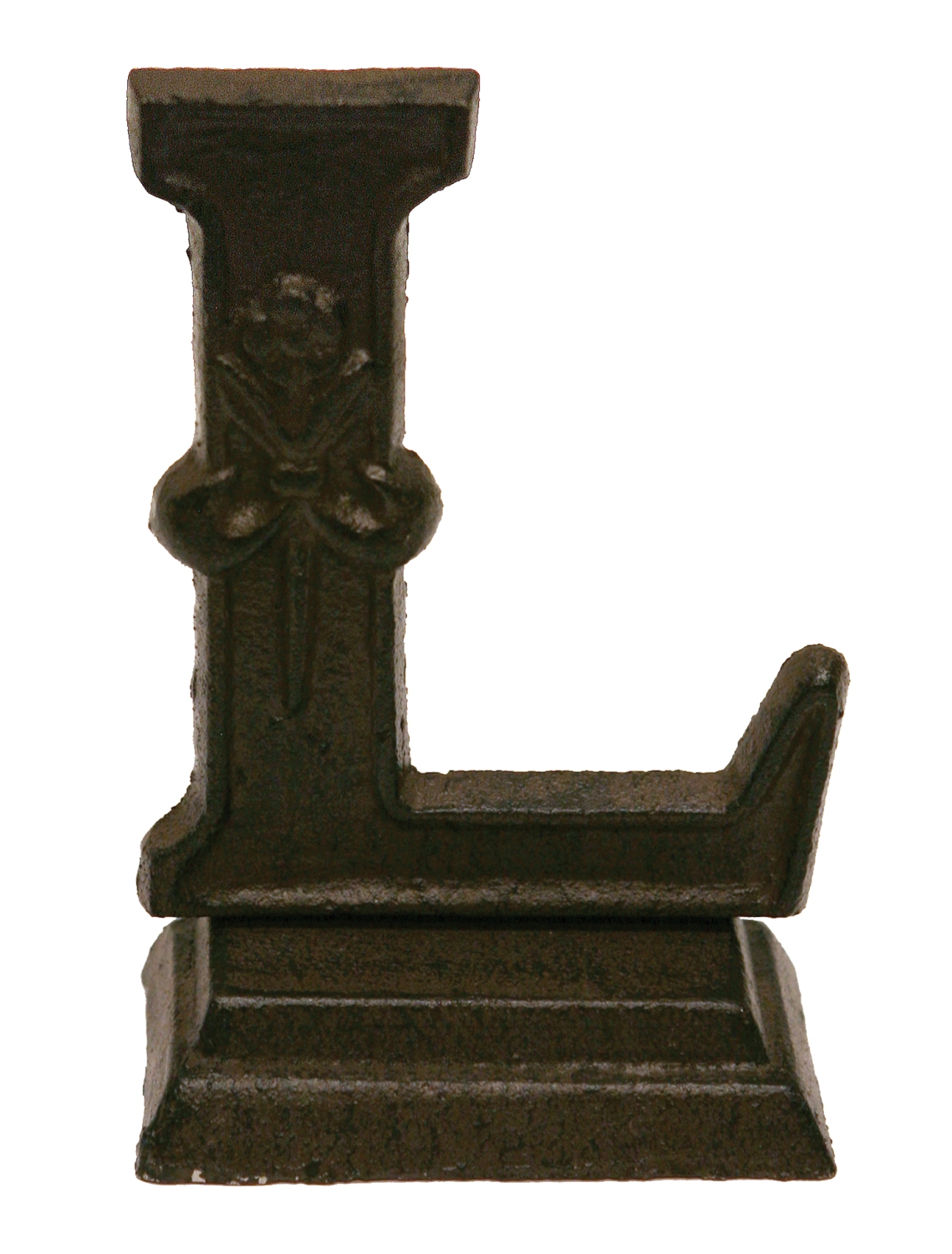 Iron Ornate Standing Monogram Letter L Tier Tray Tabletop Figurine 5 ...