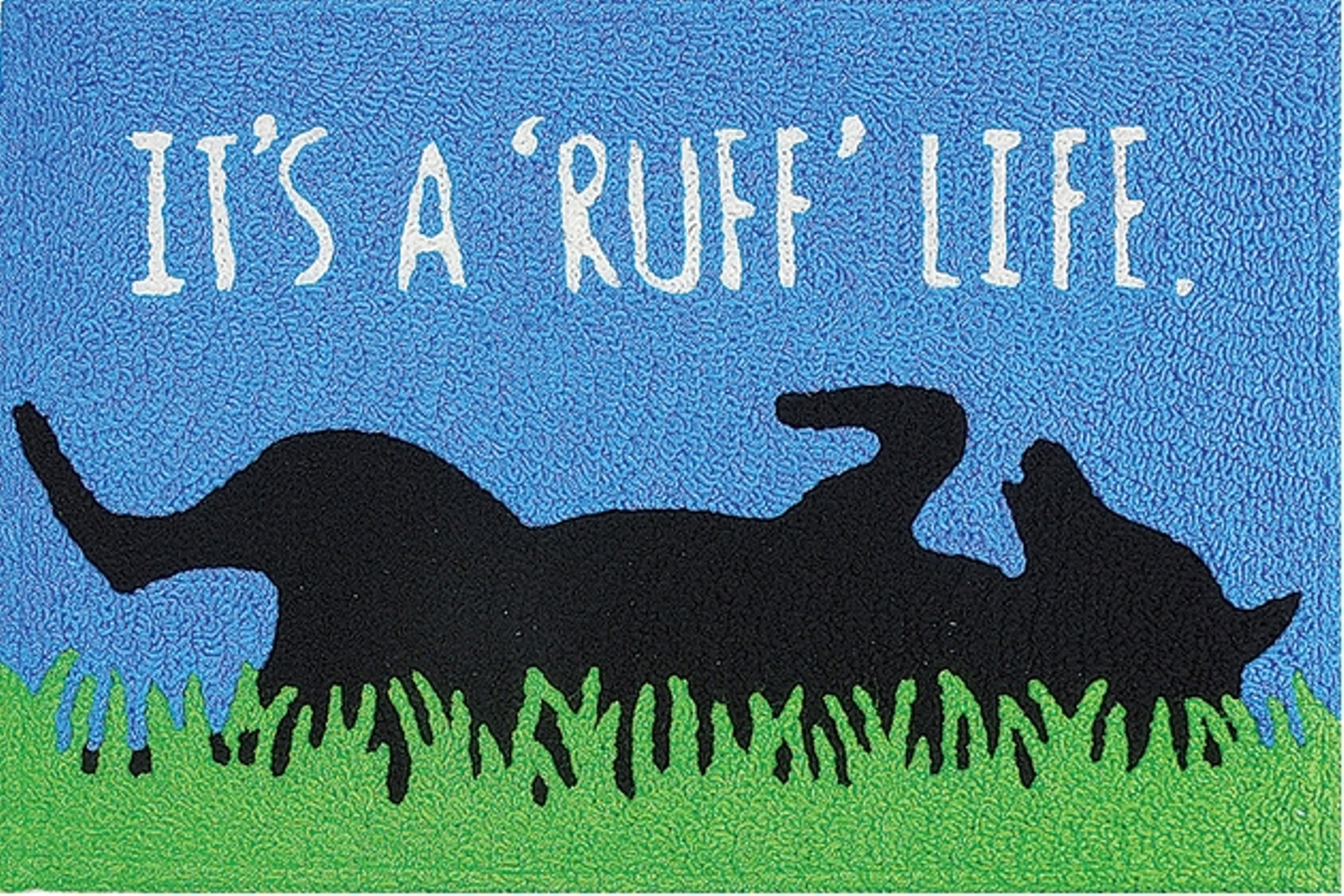 Its a Ruff Life Dog Mans Best Friend Washable 30 x 20 Area Accent Rug ...