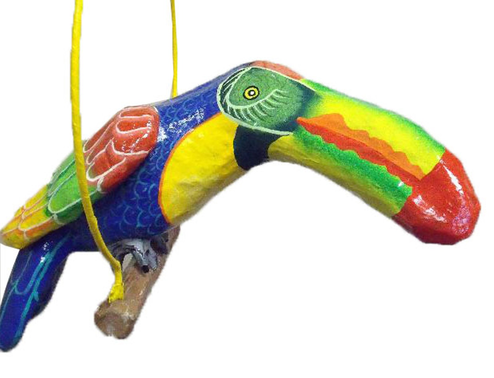Tropical Rainforest Toucan Haitian Paper Mache Art - Mary B Decorative Art