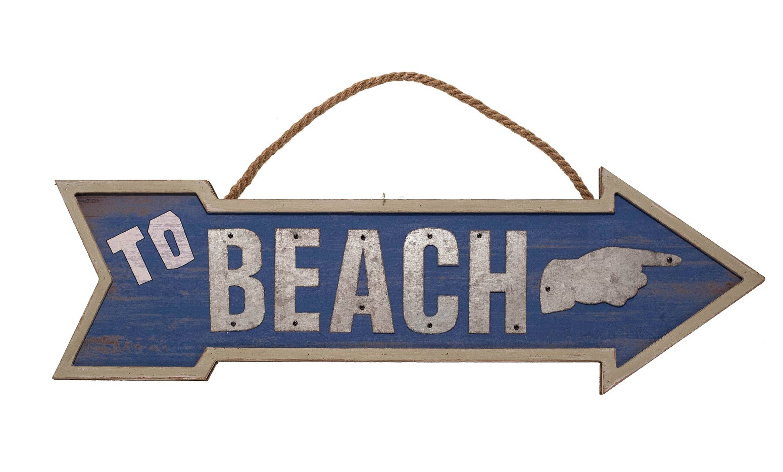 Beach Avenue Metal Wall Street Sign Plaque 23 Inches - Mary B ...