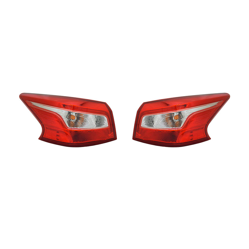 Rareelectrical NEW PAIR OF TAIL LIGHTS FITS NISSAN SENTRA 1.8L 2016 ...