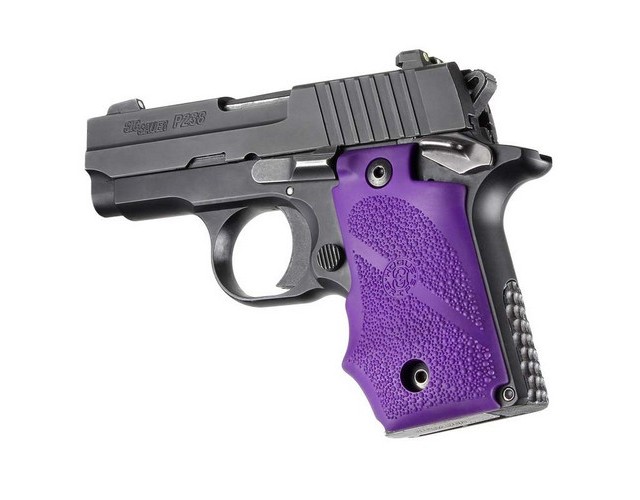 Hogue 38006 Sig Sauer P238 Rubber GripFinger Grooves Purple for sale ...