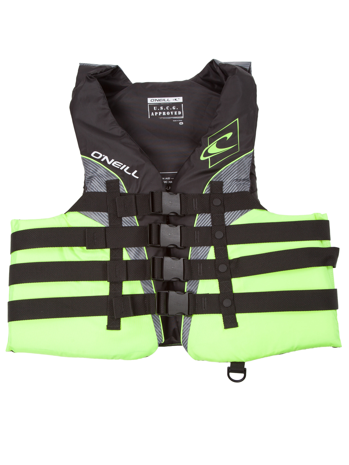 Oneill Mens Superlite Life Vest Nylon Us Coast Guard Approved