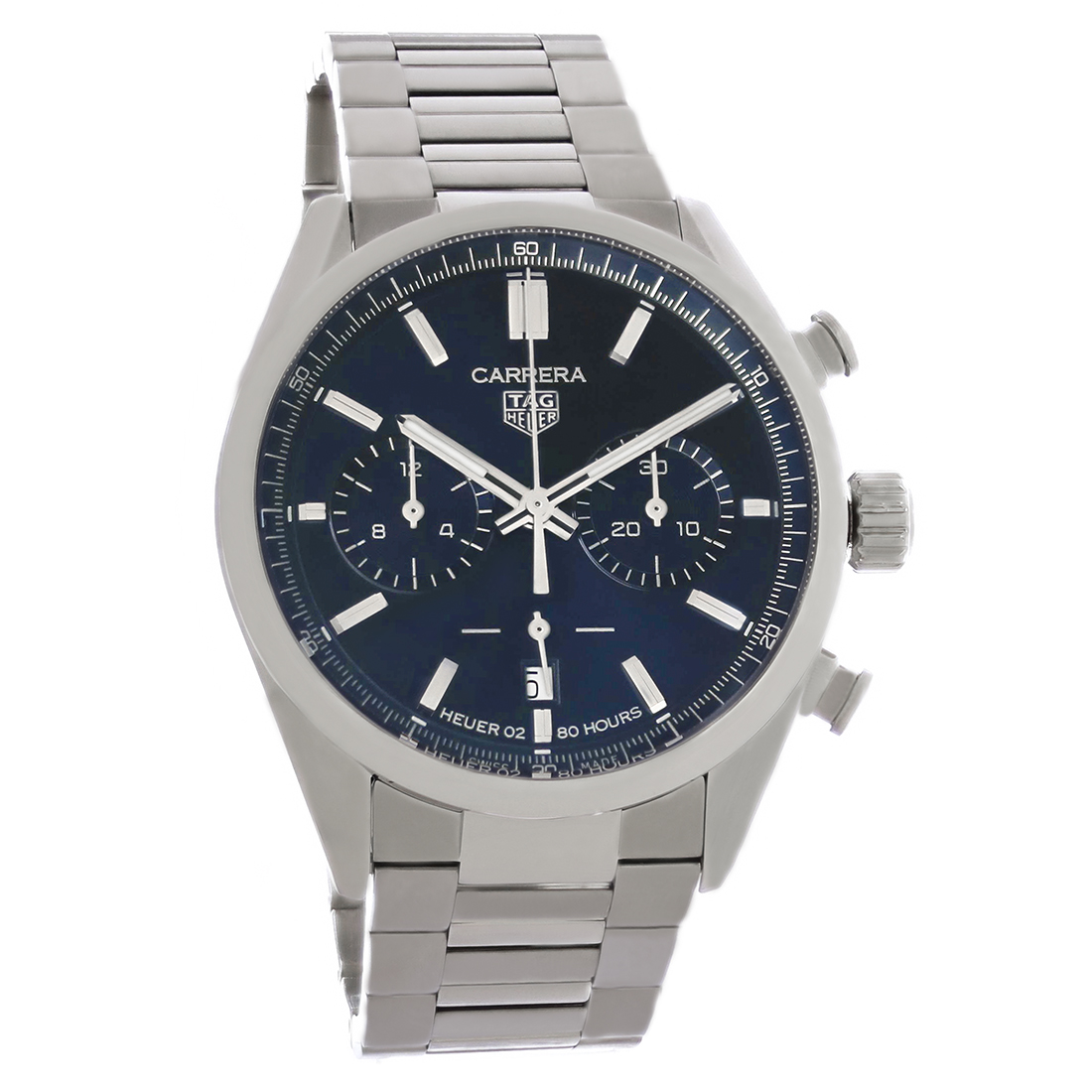 TAG Heuer Tag Heuer Carrera Mens Blue Swiss Automatic Chrono Watch ...
