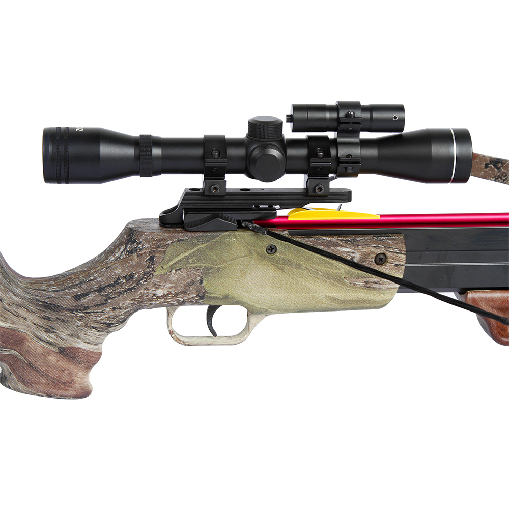 150 Lb Camouflage Hunting Crossbow Bow W 4x20 Scope 7 Bolts Arrows