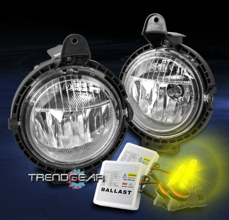 FOR 2007-2015 MINI COOPER BUMPER REPLACEMENT CHROME FOG LIGHTS LAMP W ...