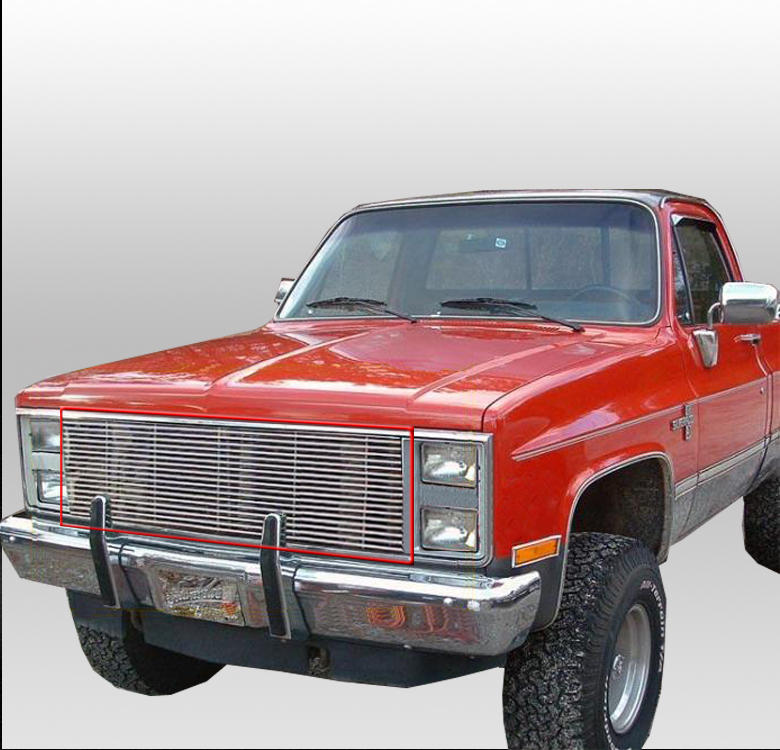 81-87 CHEVY/GMC C/K PICKUP SUBURBAN BLAZER JIMMY UPPER BILLET GRILLE 83 ...