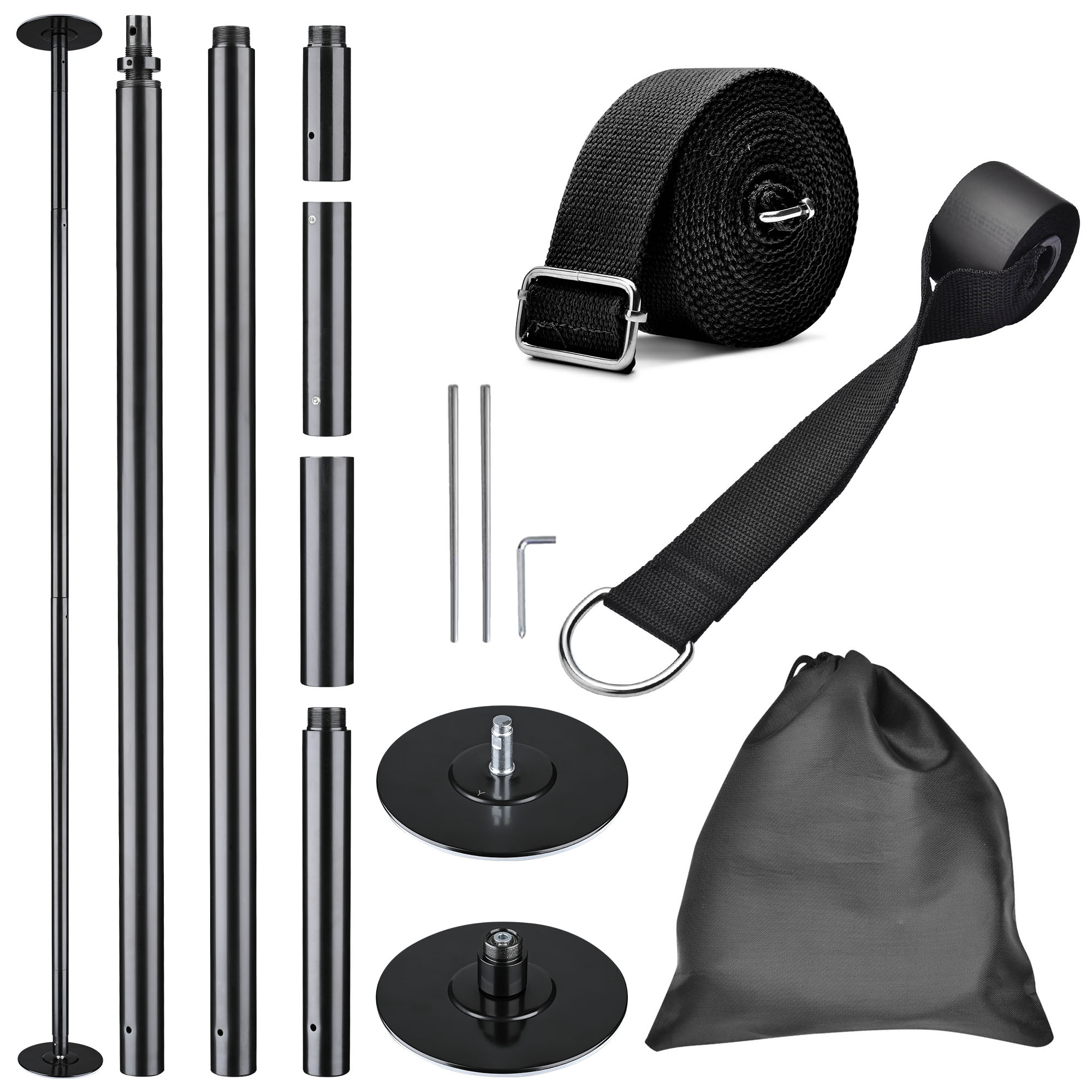 Yescom Dancing Pole Kit with Door Stretching Strap Exercise Fitness ...