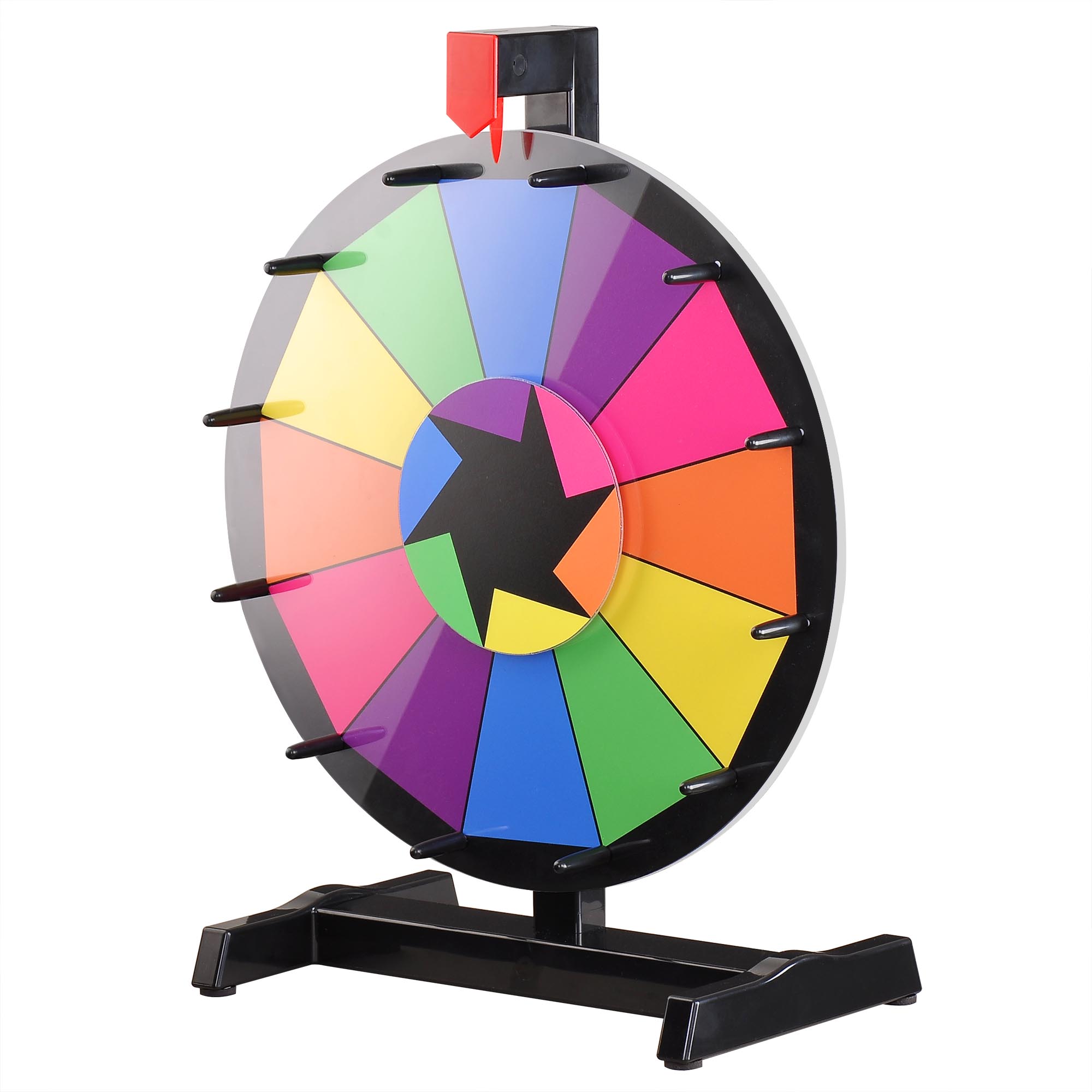 15" Tabletop Color Prize Wheel Spin Fortune Win Game Tradeshow Party ...