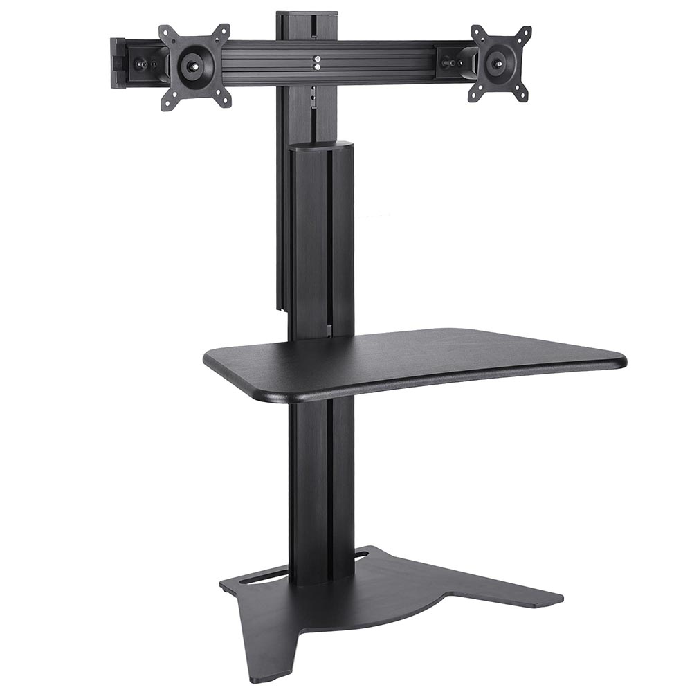 Adjustable Height Sit Stand Work Computer Double Monitor Desk Riser Adjustable Height Sit Stand Work Computer Double Monitor Desk Riser