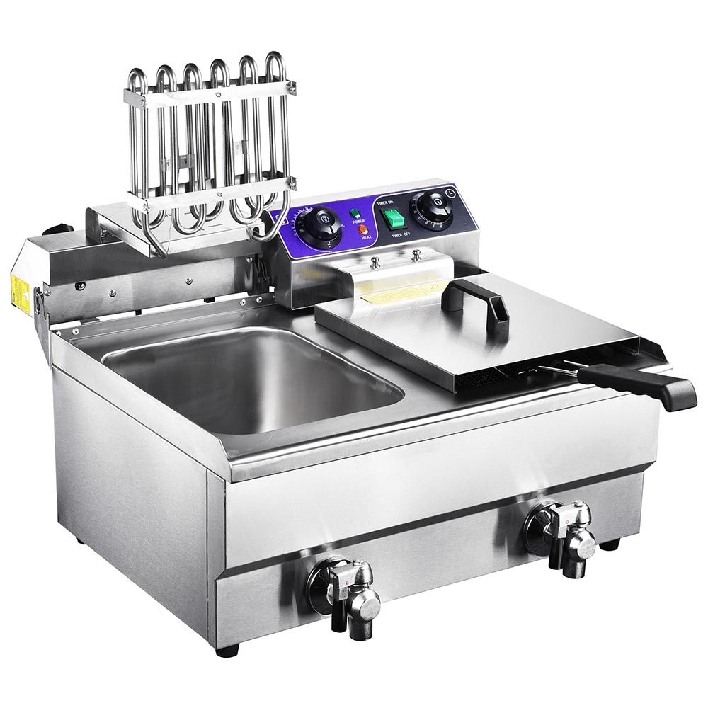Electric Deep Fryer Commercial Restaurant Hotel 10L—24L Tank Fast Food ...