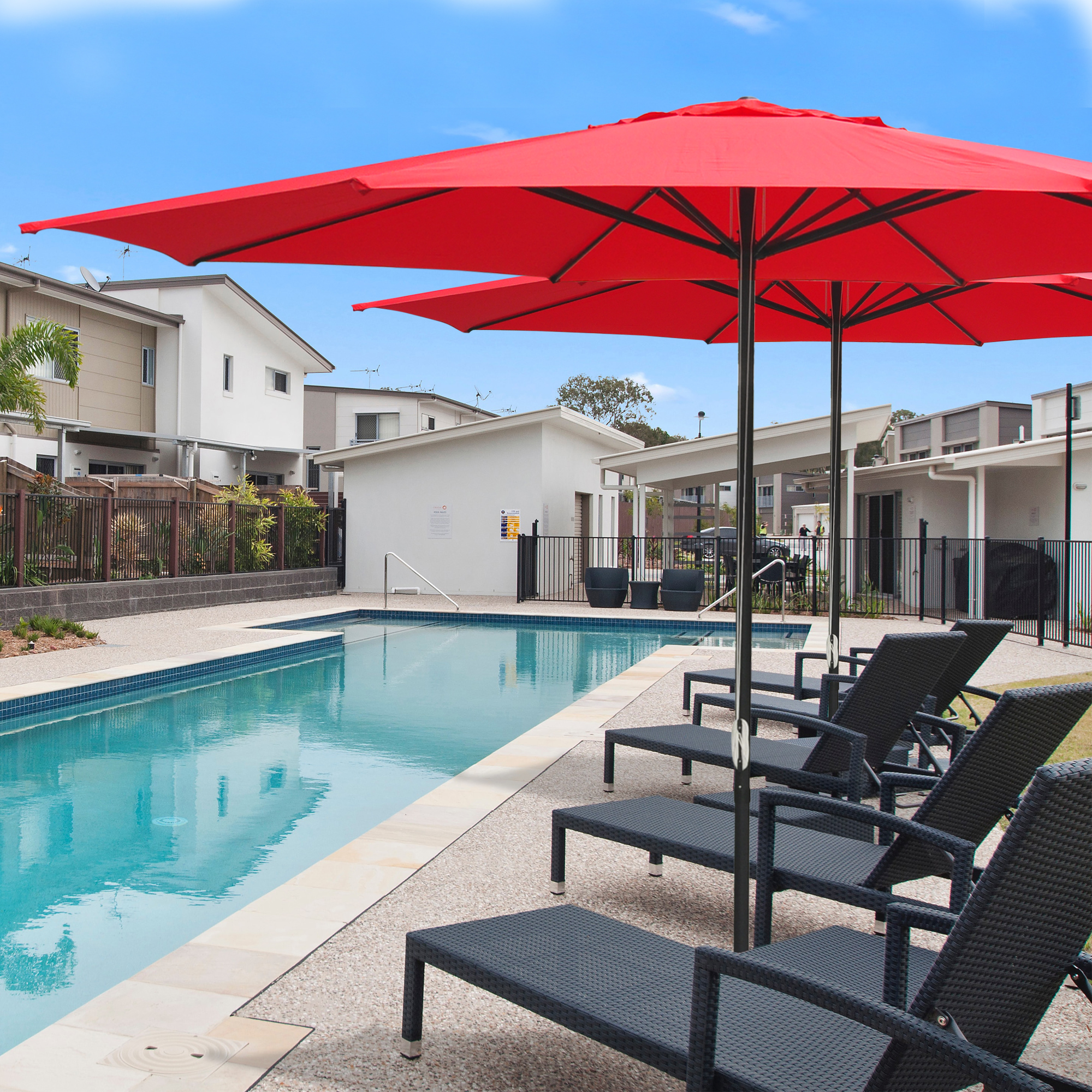 13ft 8 Ribs Outdoor Patio Umbrella Sun Shade Market Aluminum UV Block ...
