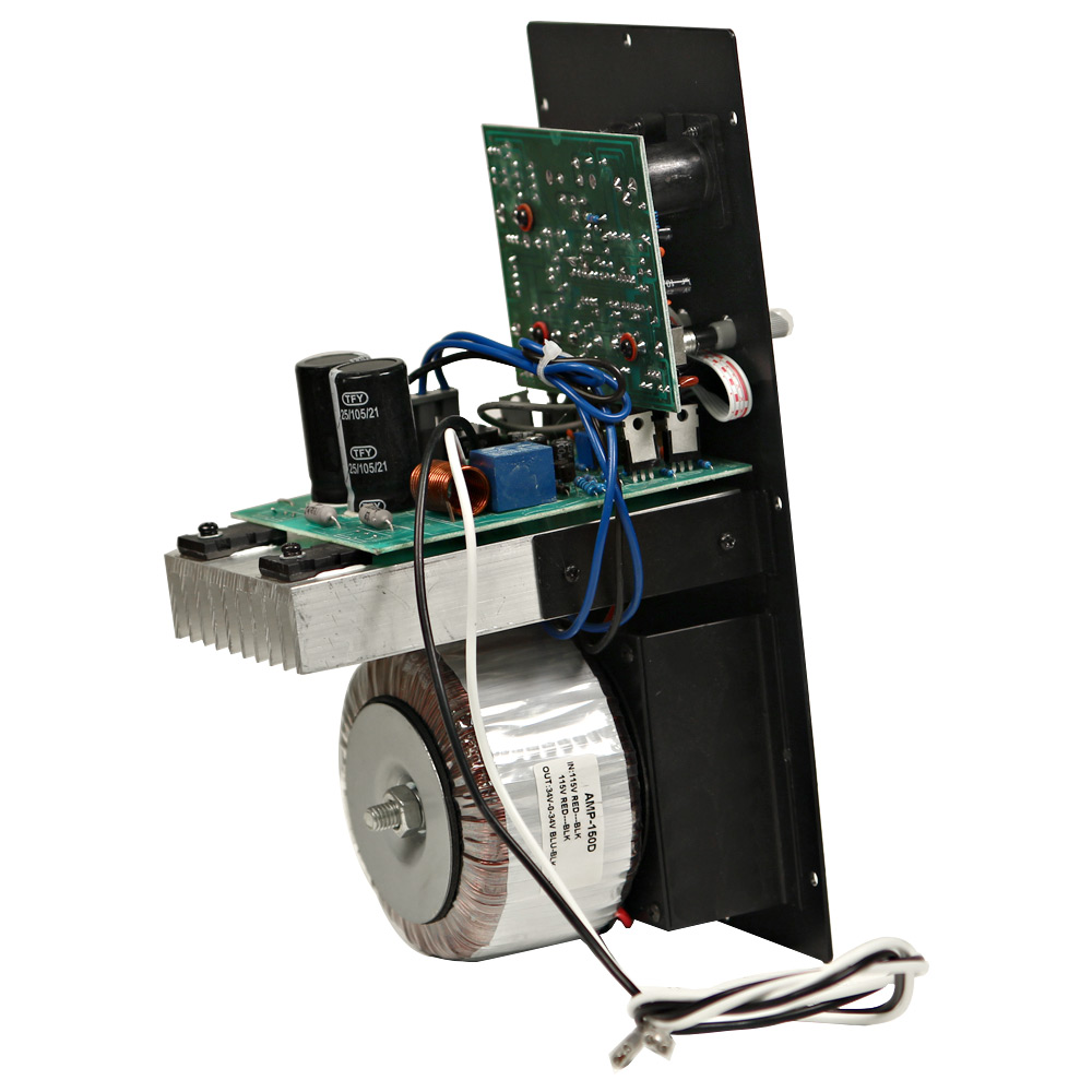 150 Watt Plate Amplifier with 3 Band EQ for PA/DJ Speaker Cabinets ...