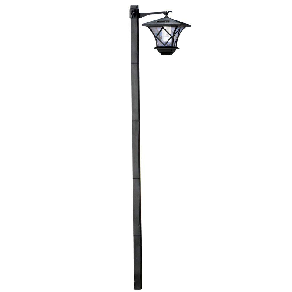 NEW! SOLAR STREET LED LAMP POST - 2 MOUNTS - 5' TALL! SET AT MULTIPLE ...