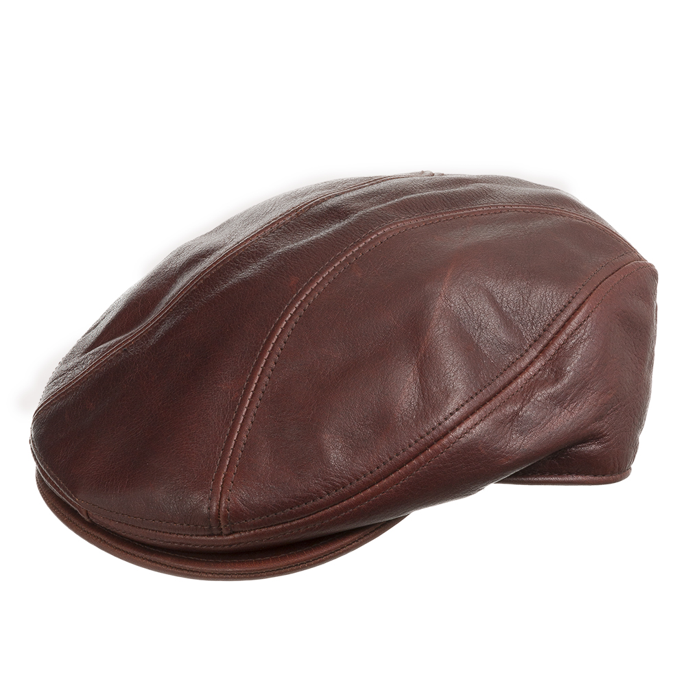 ULTRAFINO STOCKTON DRIVING Classic Leather Ivy Flat Caps Hat Newsboy ...