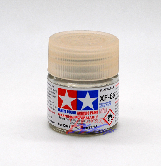 Tamiya Xf86 Flat Clear Acrylic Model Paint 81786 Tam81786 for sale ...