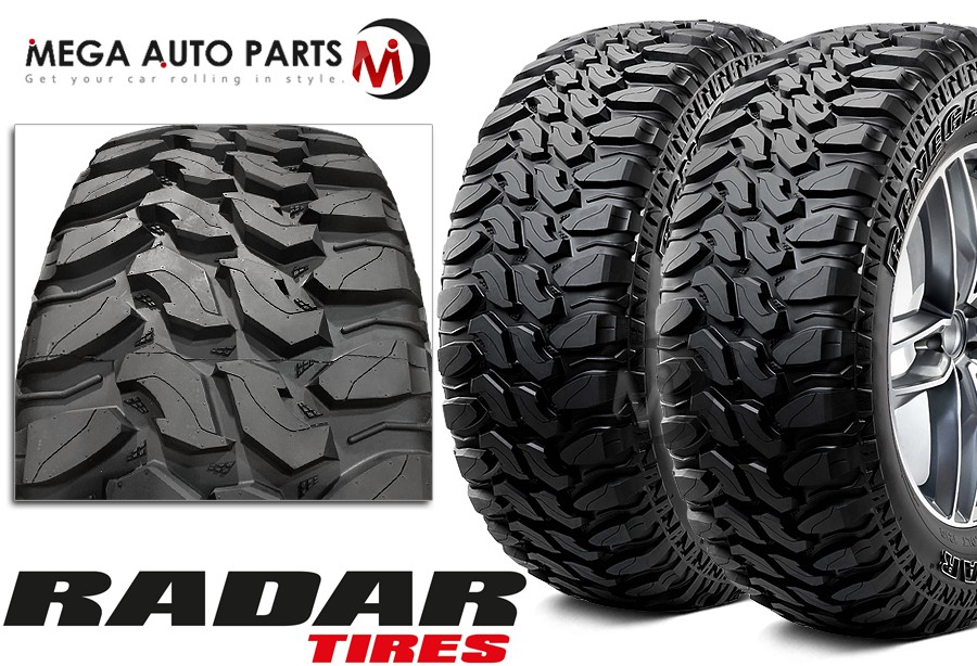 2 X Radar Renegade R7 M/T 35X12.50R18LT 123Q MT E/10 OWL All Terrain ...