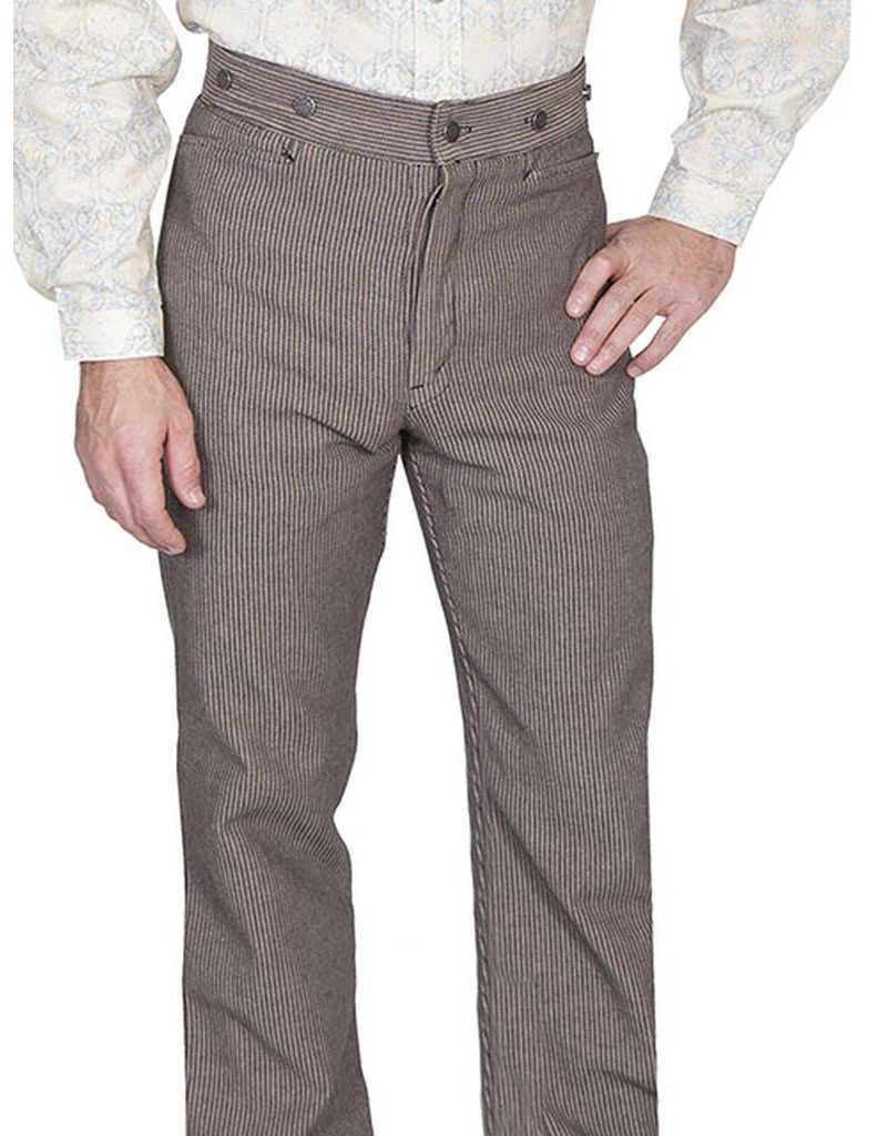 Scully Western Pants Mens Old West Button Fly Pockets Cotton 599602 | eBay