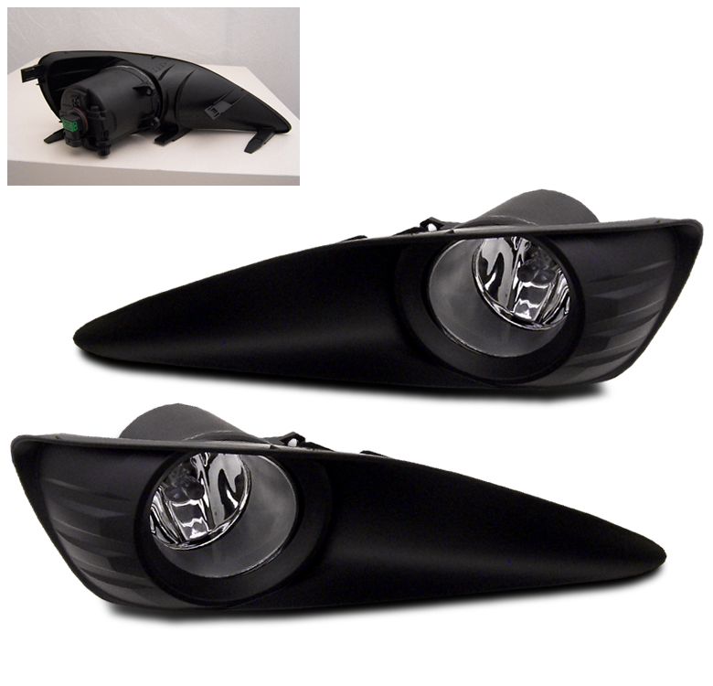 2009-2013 TOYOTA MATRIX FRONT LOWER BUMPER CLEAR FOG LIGHTS LAMPS ...