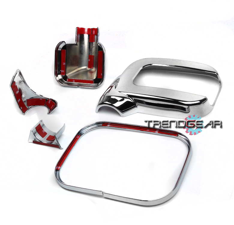 2006-2009 HUMMER H2 SUV SUT SIDE DOOR MIRROR COVERS TRIMS BEZEL CHROME ...